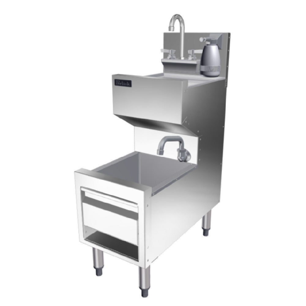 Perlick TSF12CS TSF Series Underbar Combination Hand/Dump Sink 12"W X ...