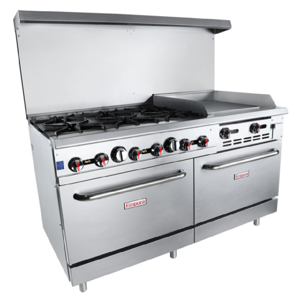 Empura Equipment EGR60-G24_NAT Double Base Gas Range Natural Gas 60"W ...