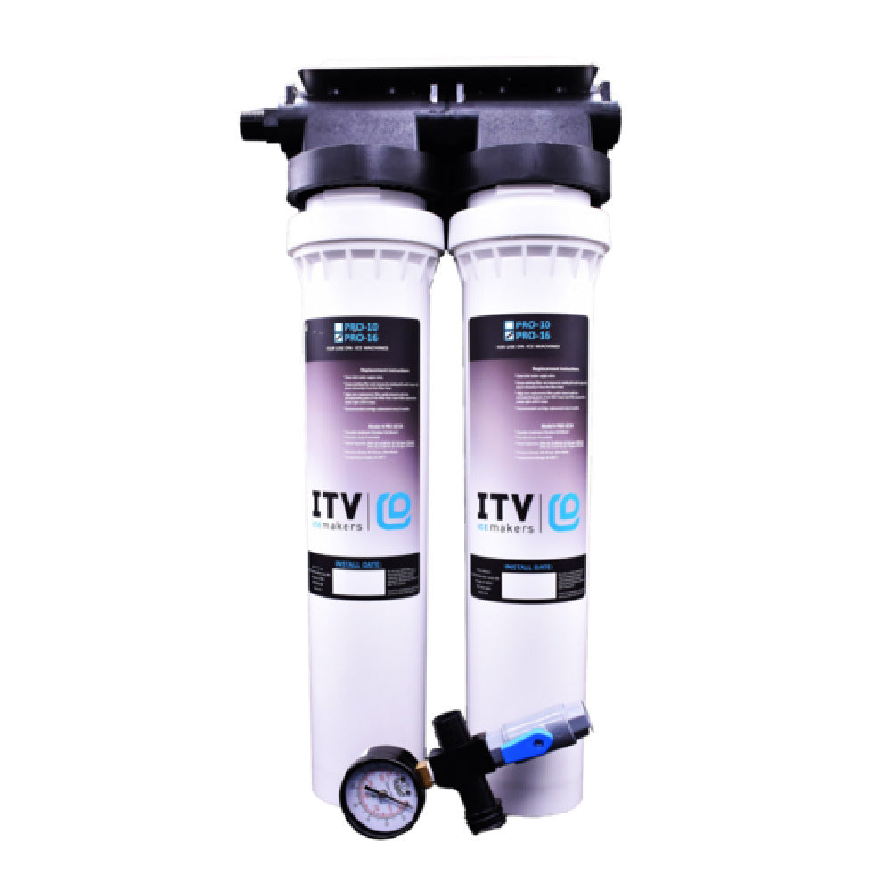 ITV Ice Makers PRO-112K Water Filtration System 16" Double Filtration ...